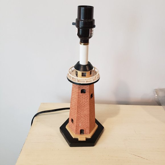 Accents | Red Brick Lighthouse Table Lamp No Lampshade | Poshmark